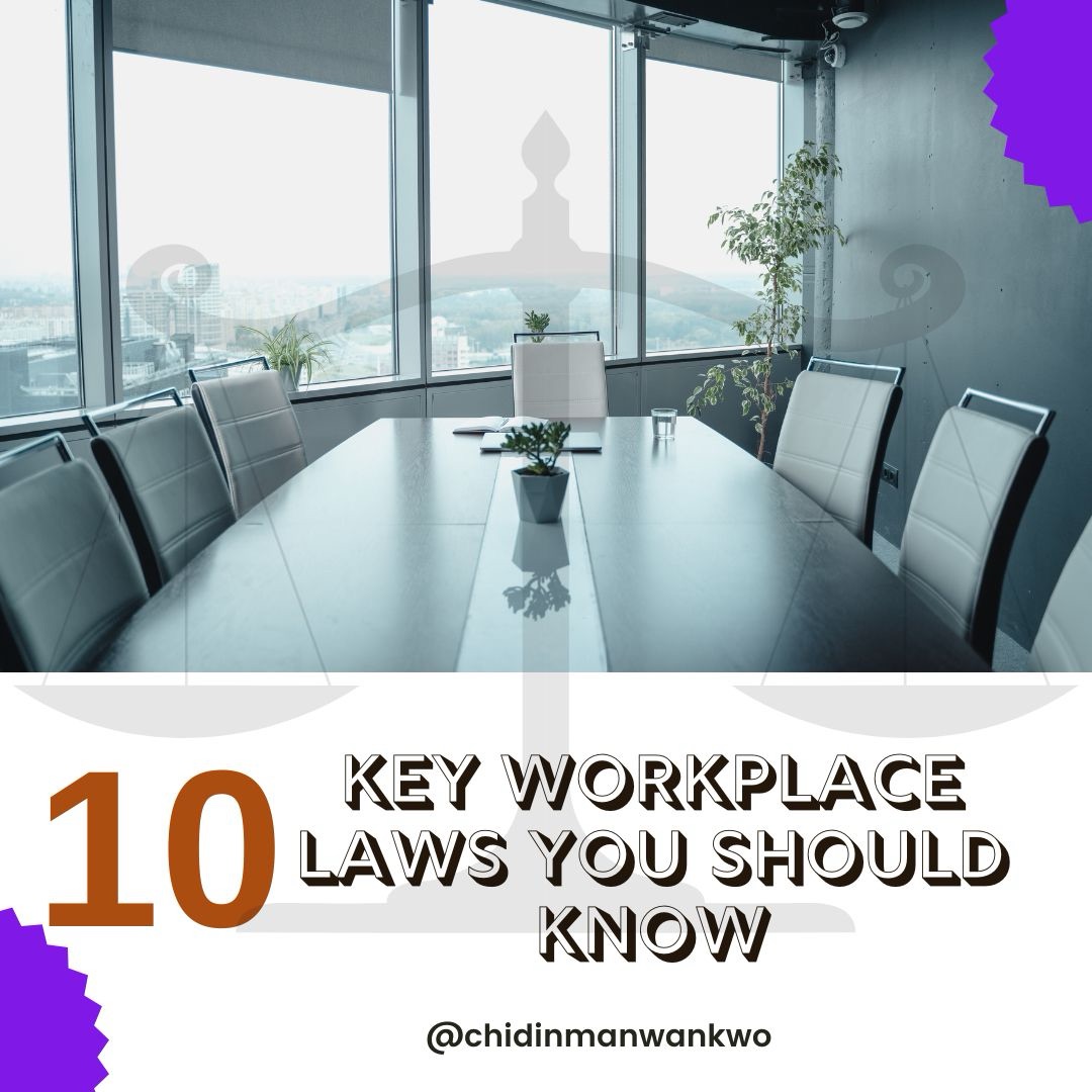 10 Key Workplace Laws in Ontario – CHIDINMA UMAHI NWANKWO